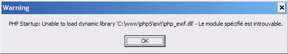 [Apache] Impossible de démarrer PHP5 en module Apache - Le fichier "php5apache2.dll" est ...