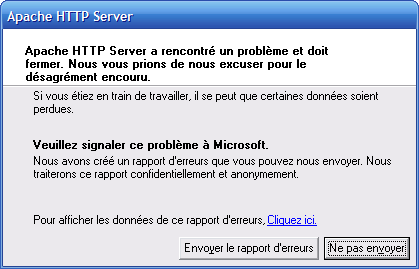 [Apache] Impossible de démarrer PHP5 en module Apache - Le fichier "php5apache2.dll" est ...