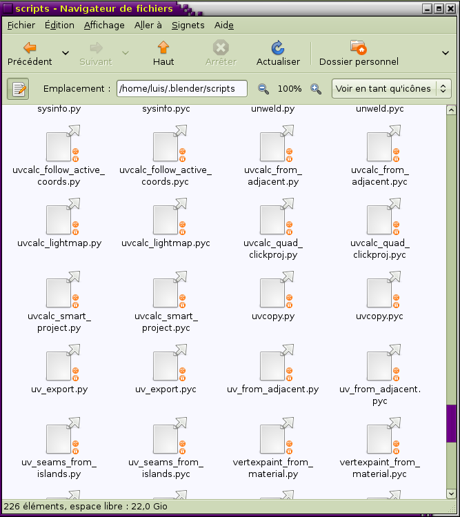 [Résolu] [Blender] Où sont les scripts python? - Avis aux linuxiens ...