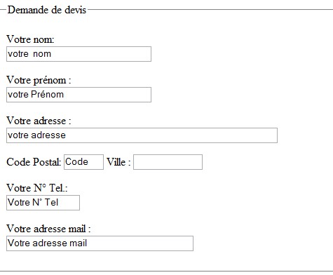 [Résolu] mettre la ville a coté de code postal dans formulaire par ...