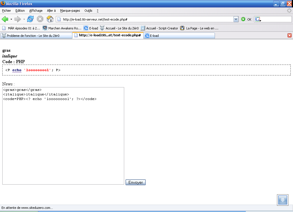 Probleme de fonction par Foujv - page 1 - OpenClassrooms