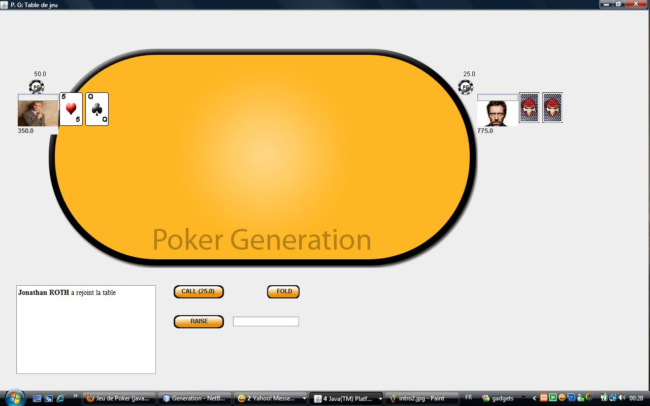 Jeu de Poker (java) - En reseau par willard