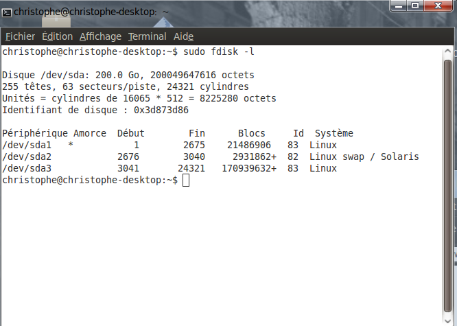 [Résolu] erreur partiton linux swap - je n'arrive pas à la reconstruire ...