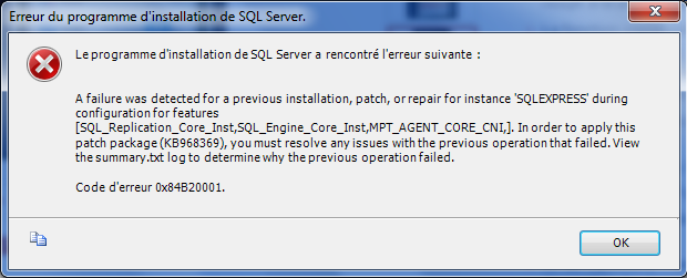 [Résolu] message d'erreur au démarrage - de Windows 7 par lludol - page ...