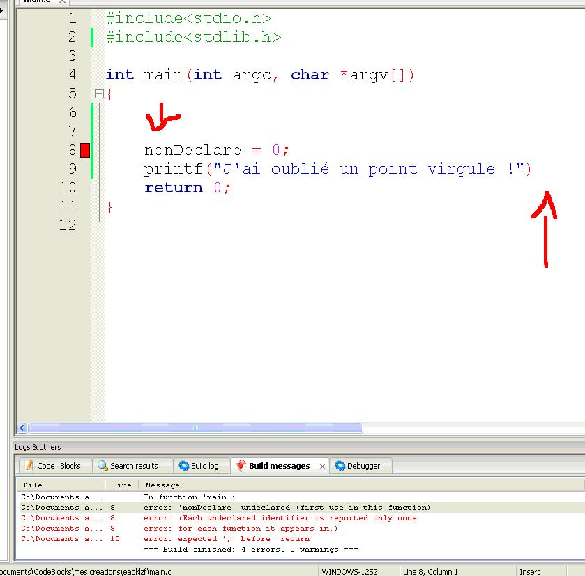 [Résolu] SDL probleme avec le debugger ? - sous Code::Blocks par sébasti1 - page 1 - OpenClassrooms