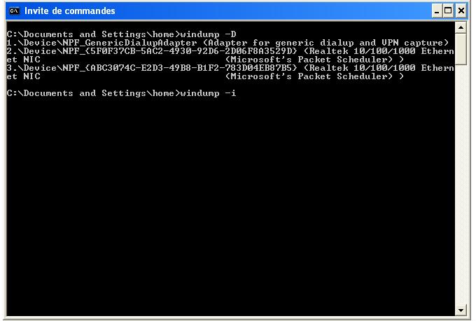 probleme avec windump - reseau par mikoko - page 1 - OpenClassrooms