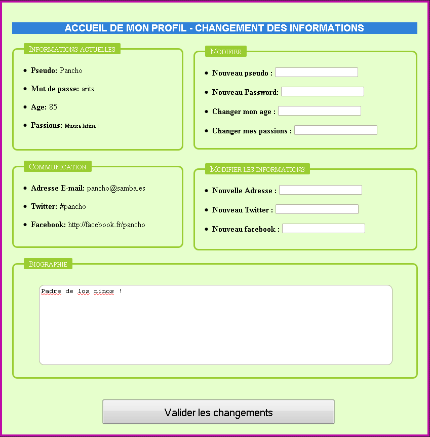 Fonction Sql Update Ne Pas Modifier Une Ligne Si Formulaire Vide