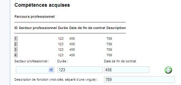 [Résolu] Remplissage d'un tableau sur base d'un formulaire - javascript par Cybercraft - page 1 ...