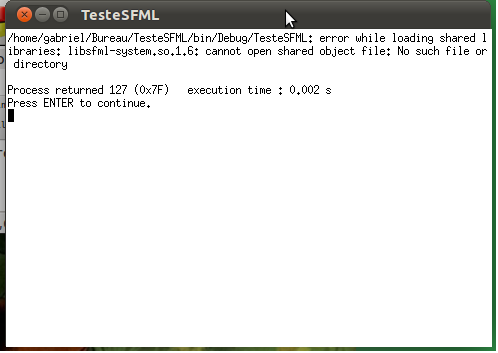 SFML avec Linux, avec Code blocks par sephirotte - page 1 - OpenClassrooms