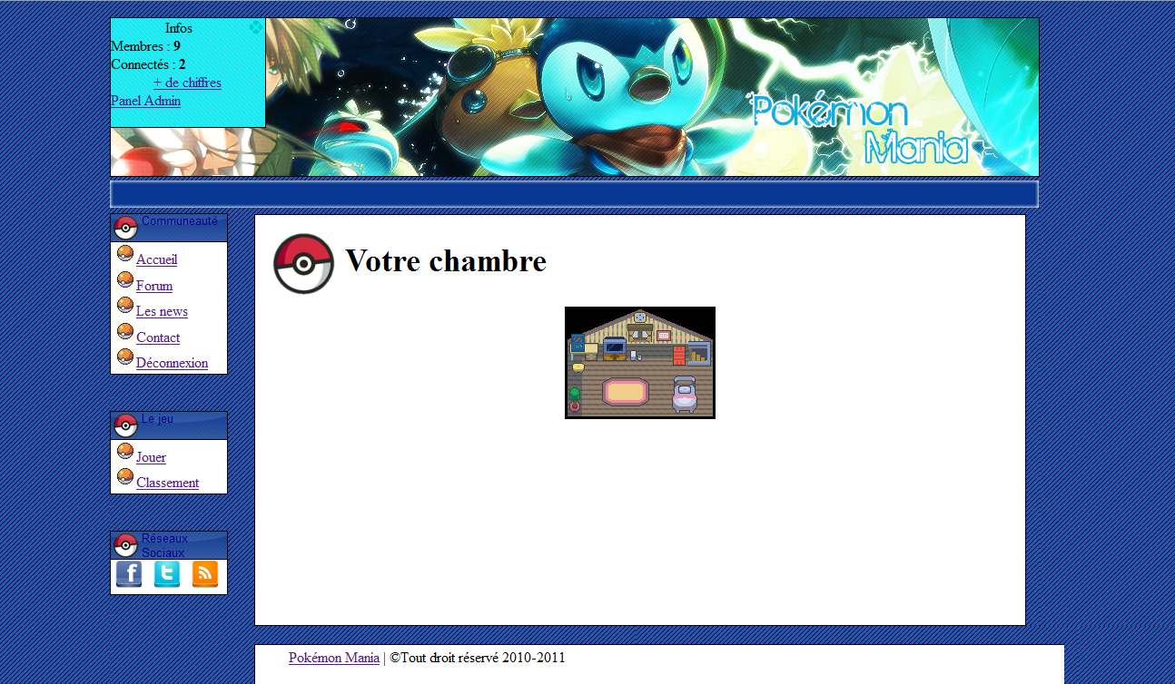[Résolu] [MMORPG] Pokemon Mania par Tsurlin - page 1 - OpenClassrooms