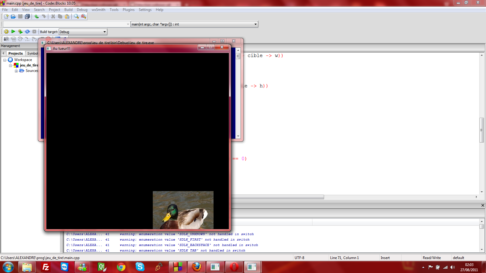 [Résolu] Dètection collision sdl par alex331501 - page 1 - OpenClassrooms