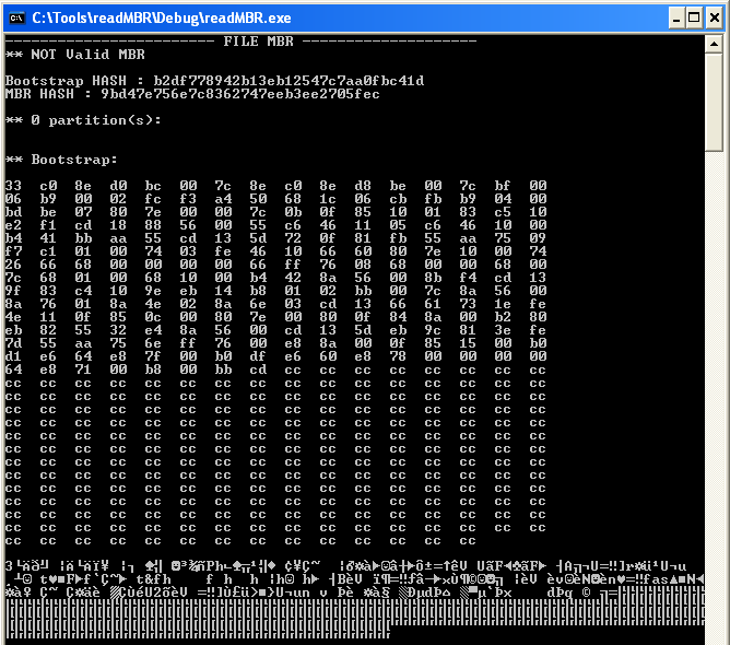 Infection du MBR vista par concombre27 - page 1 - OpenClassrooms