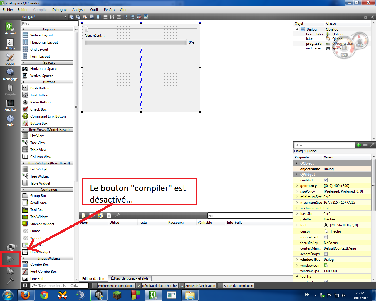 [Résolu] [Qt] Compiler et lancer sous Qt Designer - Impossible de ...