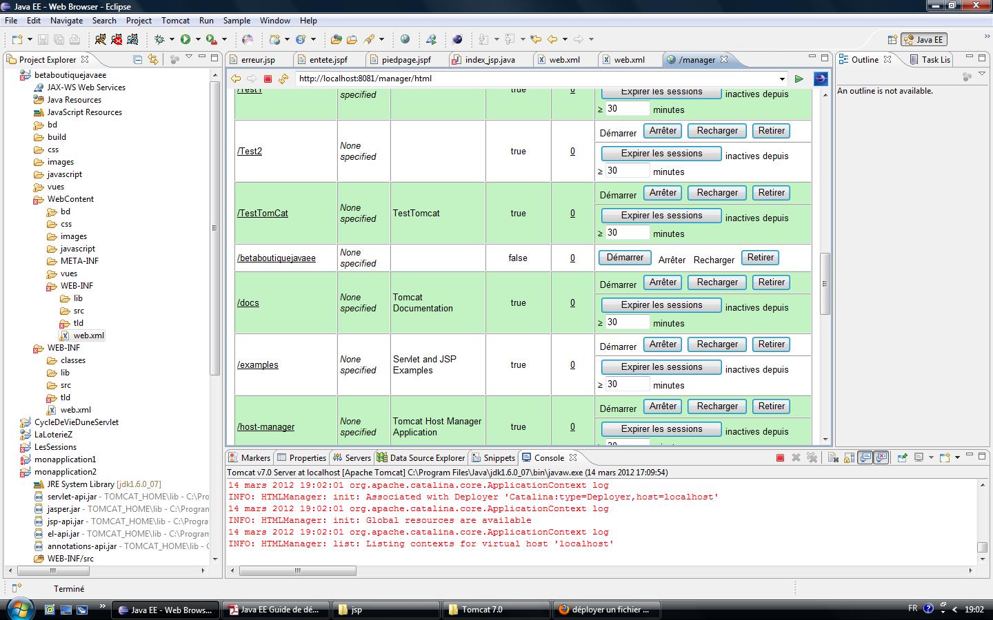 déployer un fichier war dans le répertoire webapps de tomcat par samo73 - page 1 - OpenClassrooms