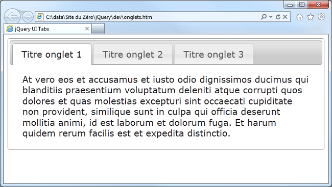 Jquery Ui Simplifiez Vos Développements Javascript Avec Jquery Openclassrooms
