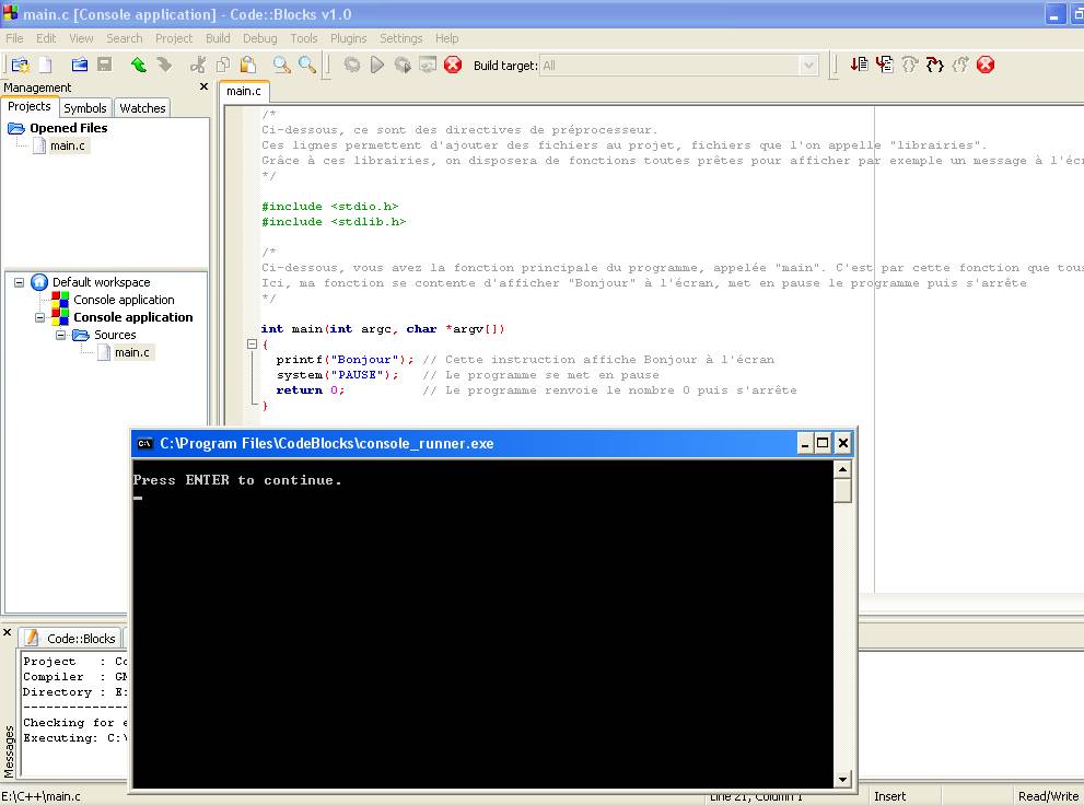 [Résolu] Execution programme - Marche pas , la console me met juste ...