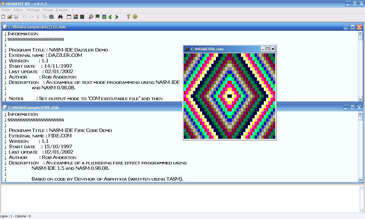 [ASM] NASM EDIT IDE - IDE gratuit pour NASM par medkarim - page 1 ...