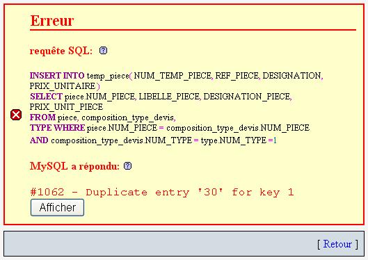 [Résolu] [sql] erreur mais ou? par Spybot - page 1 - OpenClassrooms