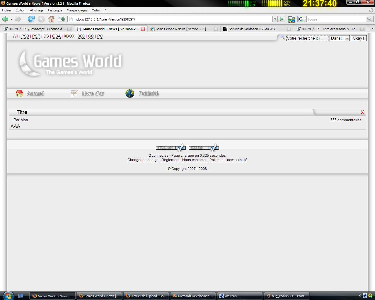 [Résolu] [JS] Problème de cookie par adrien-thebault - page 1 ...