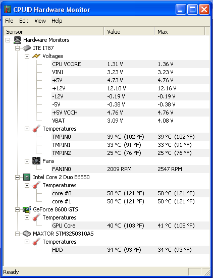 Enorme difference de températures ! - entre Speed-Fan et HWMonitor par ...