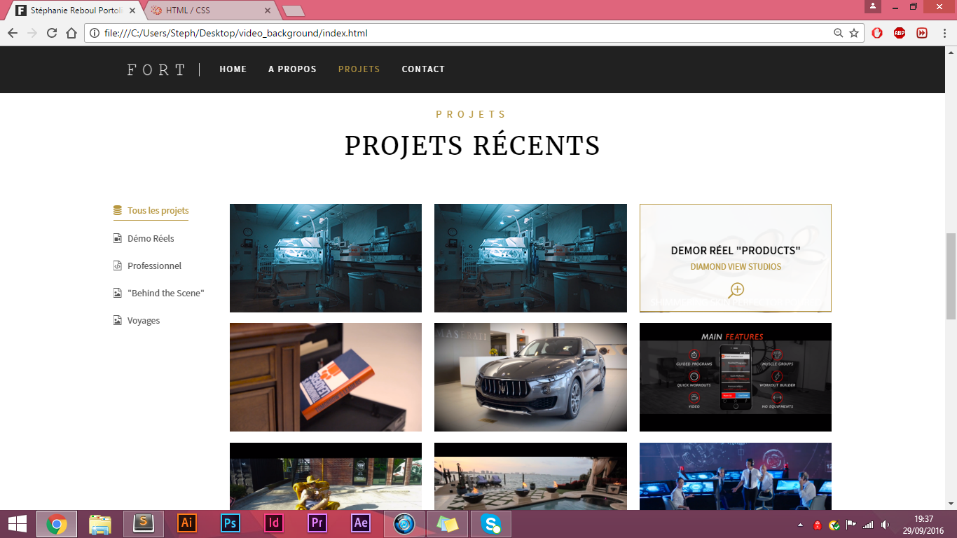 [Résolu] Affichage vignettes html css par StéphanieReboul1 - OpenClassrooms