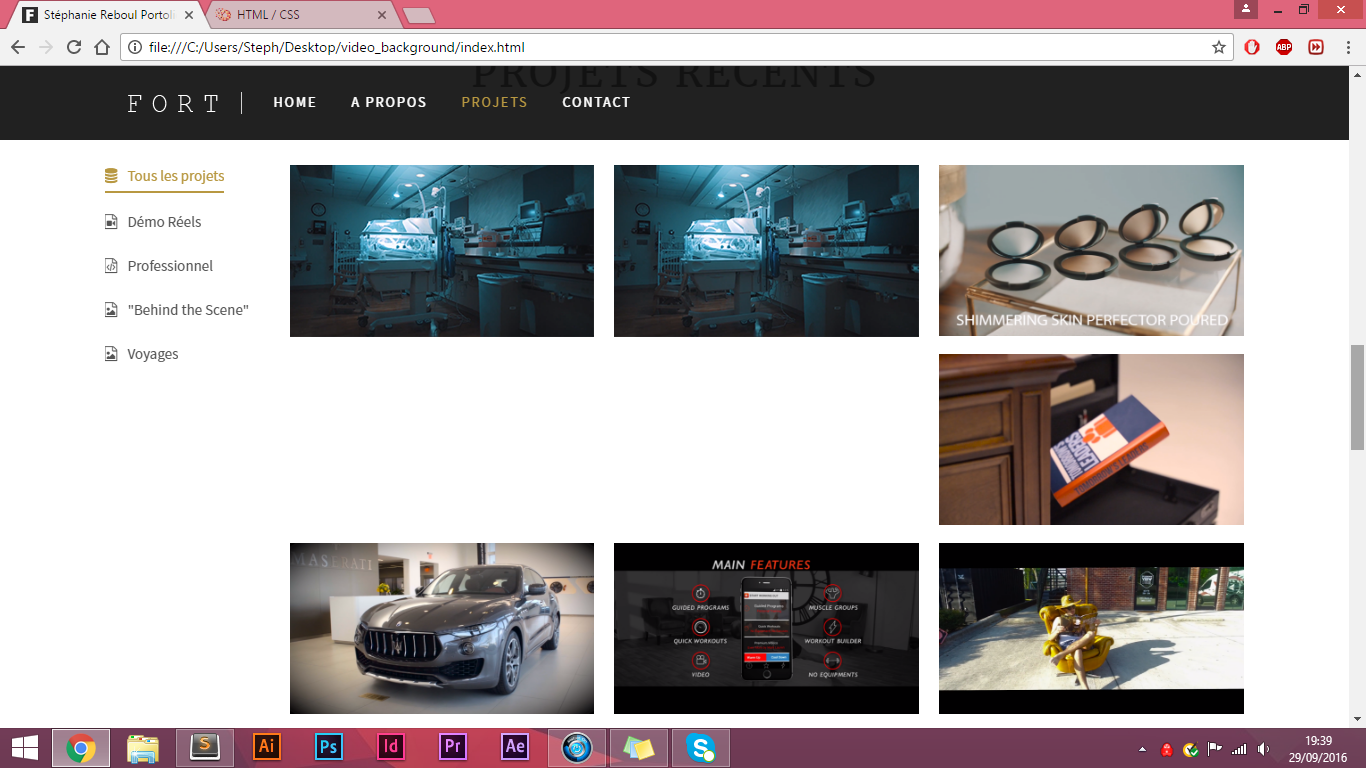 [Résolu] Affichage vignettes html css par StéphanieReboul1 - OpenClassrooms