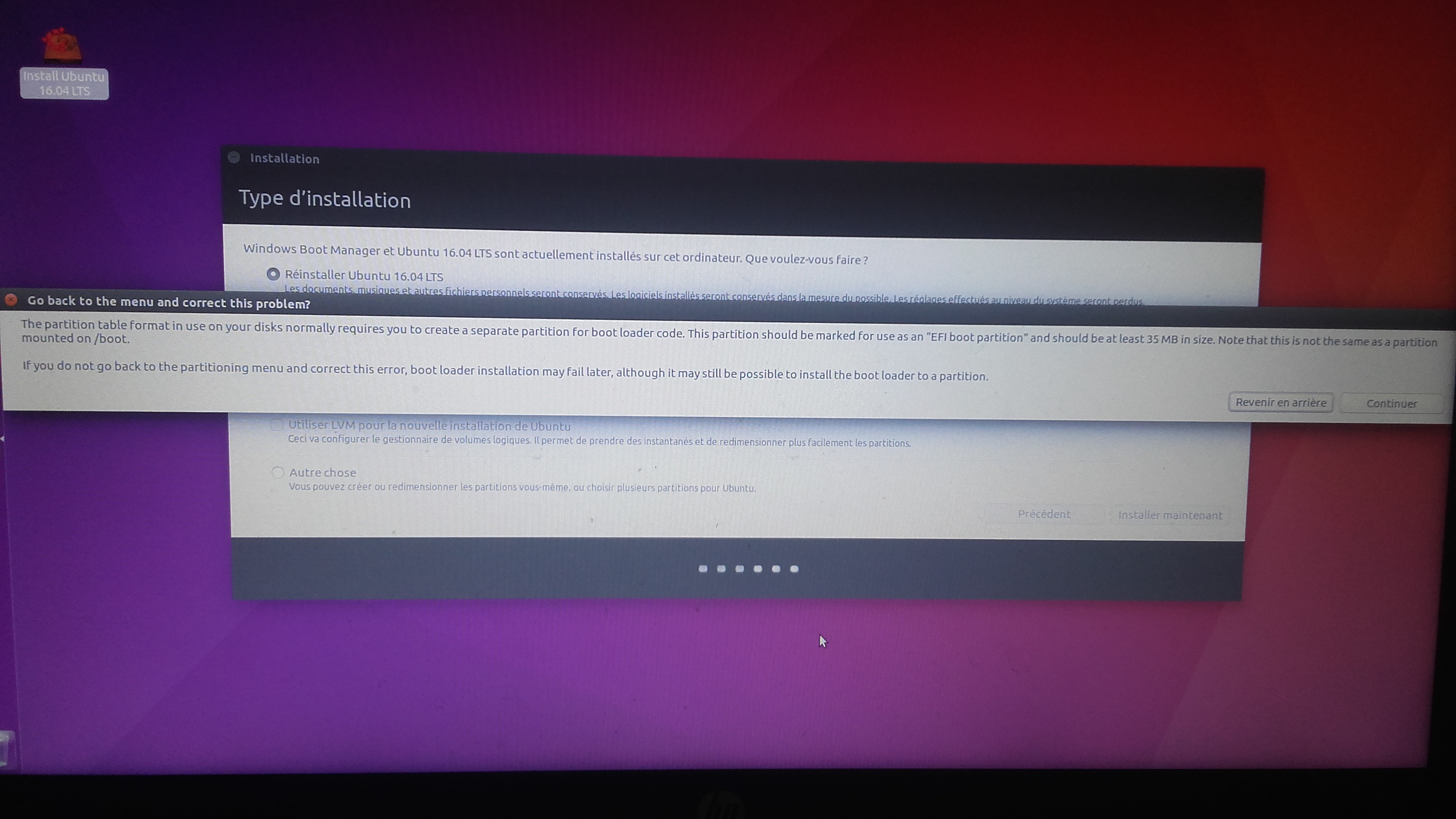 Erreur lors du partitionnement Linux/Ubuntu par Tr4ger - page 1 ...
