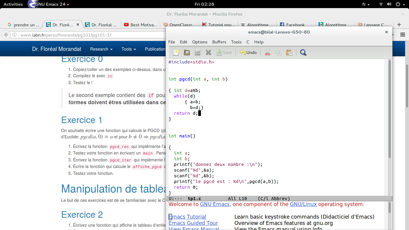 pgcd de deux nombres par my name is trinita - page 1 - OpenClassrooms