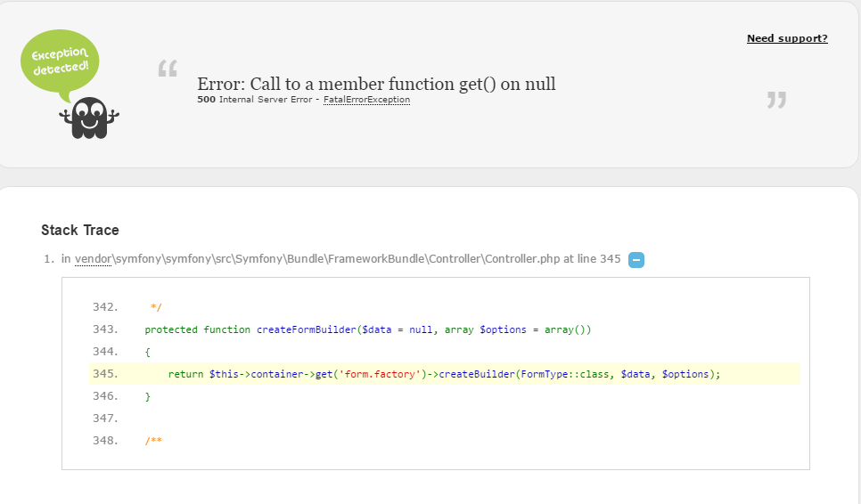 Problème Lors De La Création D Un Form Symfony 3 Par Thomse45