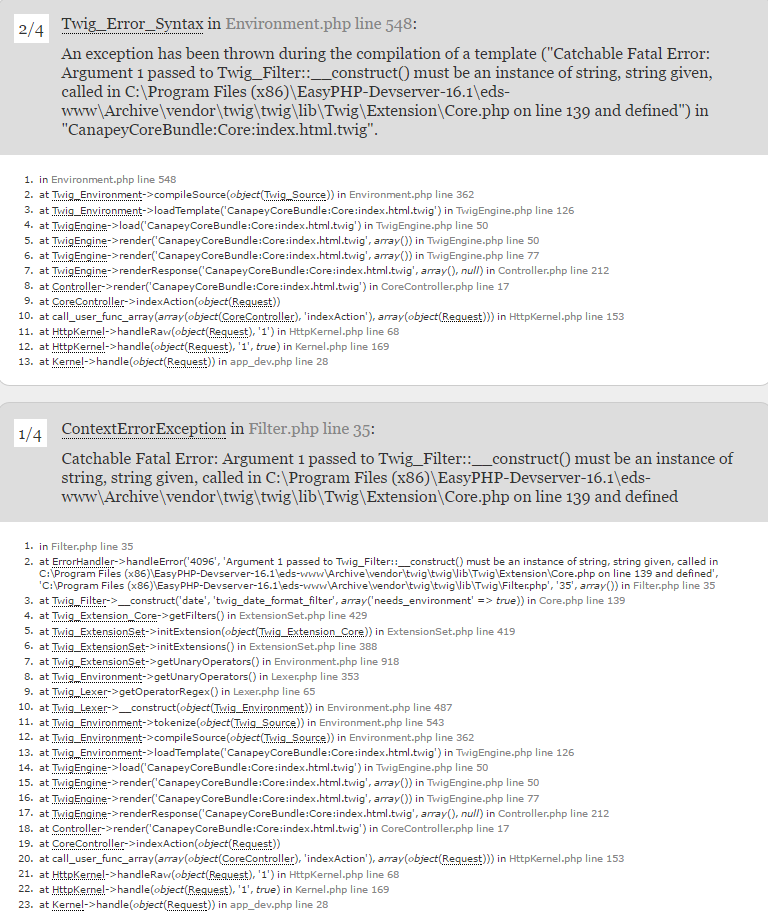 [symfony3][twig] Twig Error Syntax Par Hardouinyann Page 1 Openclassrooms