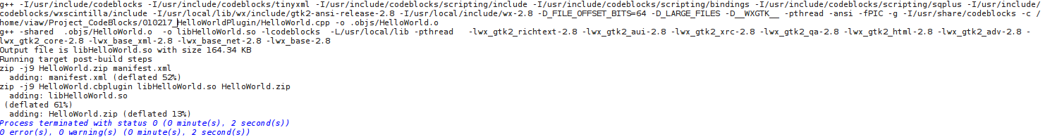 Développement d'un plugin sur Code::Blocks - [Erreur] manager plugins ...