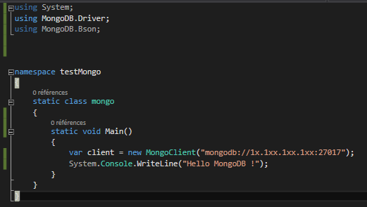 [Résolu] Connexion MongoDB C# - Erreur System.Runtime, Version=4.1.0.0 ...