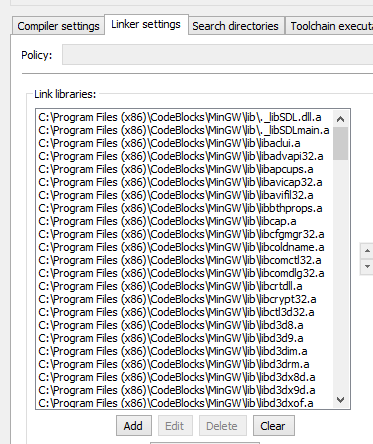 [Résolu] SDL2 Code::Blocks - libSDL No such file or dirctory par masselit - page 1 - OpenClassrooms