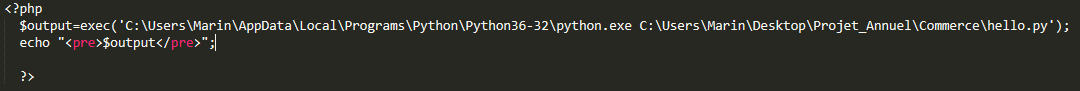 Lancer Script Python En Php Par Marinconrady Page 1 Openclassrooms