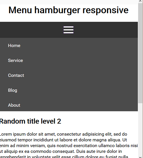 [Résolu] Menu hamburger par Fr3gy - page 1 - OpenClassrooms
