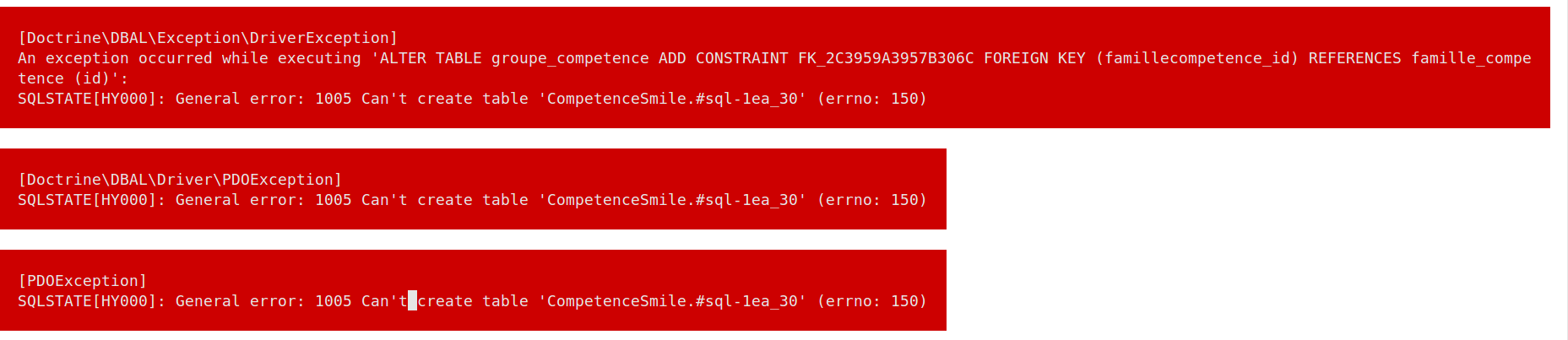 Résolu Projet Symfony 3 Erreur Sur Dump Base Foreignkey Par Robin Ramel Page 1 