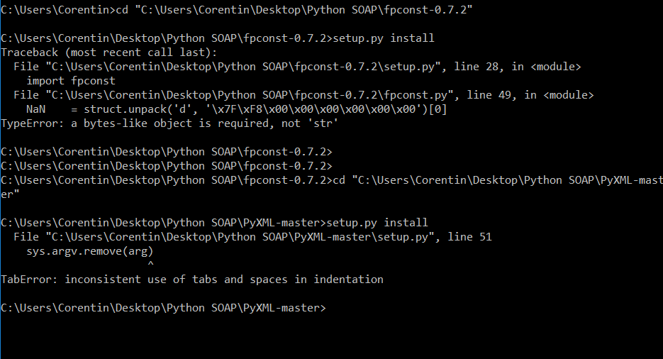 [Aide] Installation de SOAPpy, pyXML et fpconst par corentin soulet ...