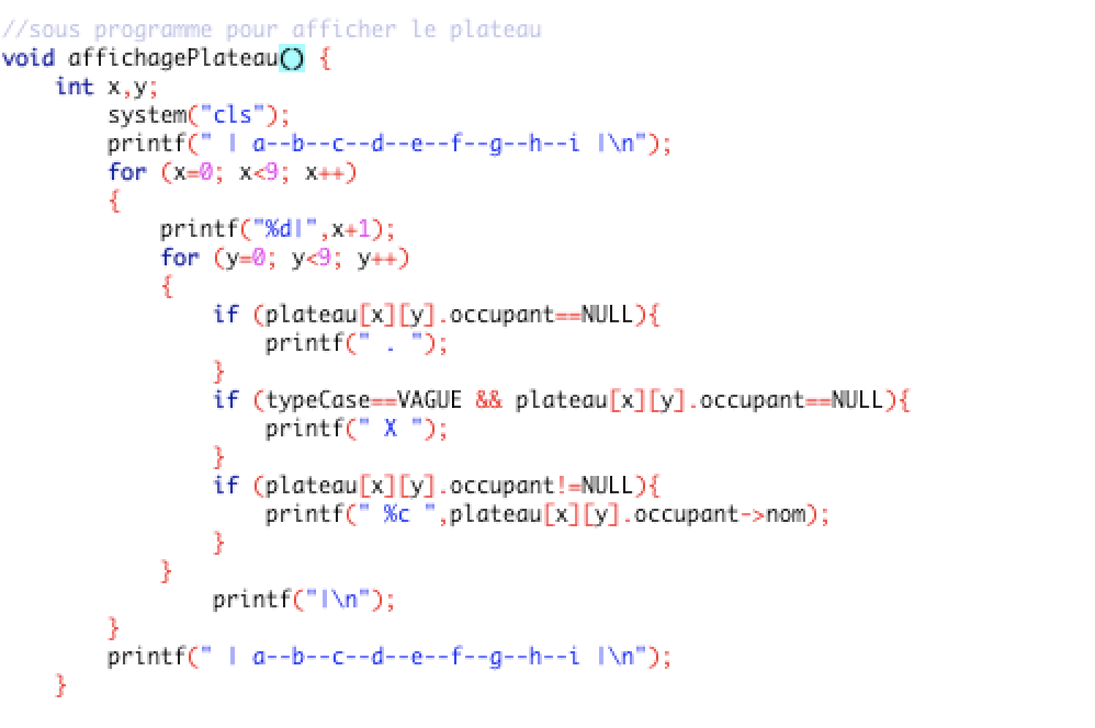 Jeu de plateau en C par GabrielLest1 - OpenClassrooms