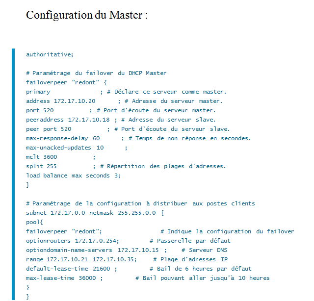 DHCP Failover Debian par Matzya - page 1 - OpenClassrooms