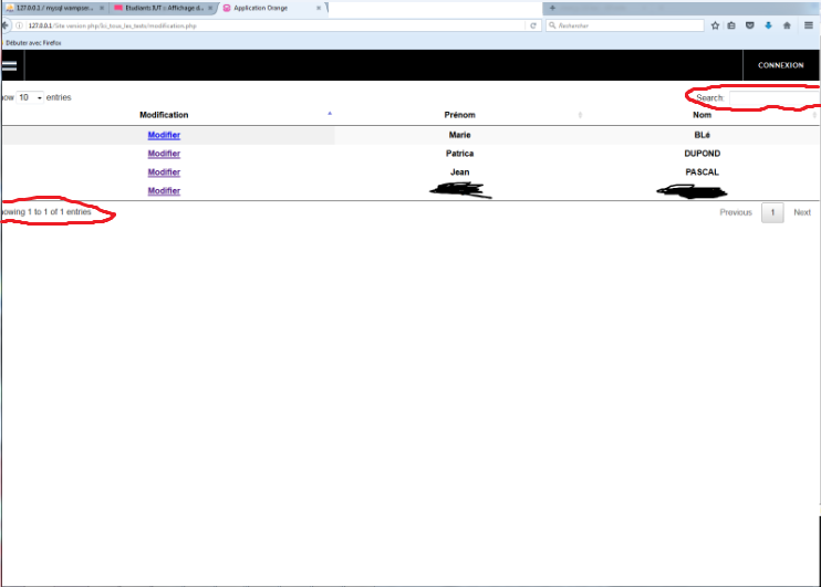 Problème DataTables par HugoZ0169 - page 1 - OpenClassrooms