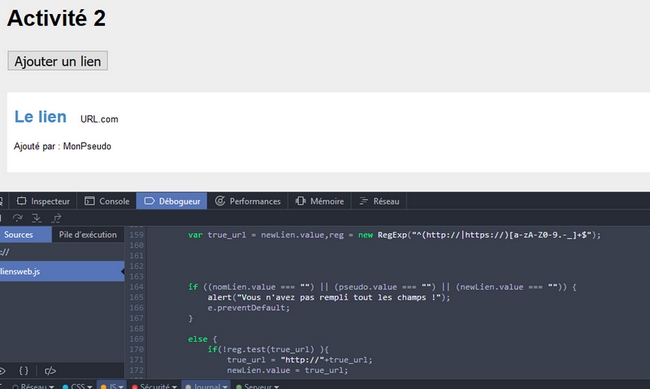 Cours JS - TP2 - Expression Régulière - Débutante !! par RomeNag