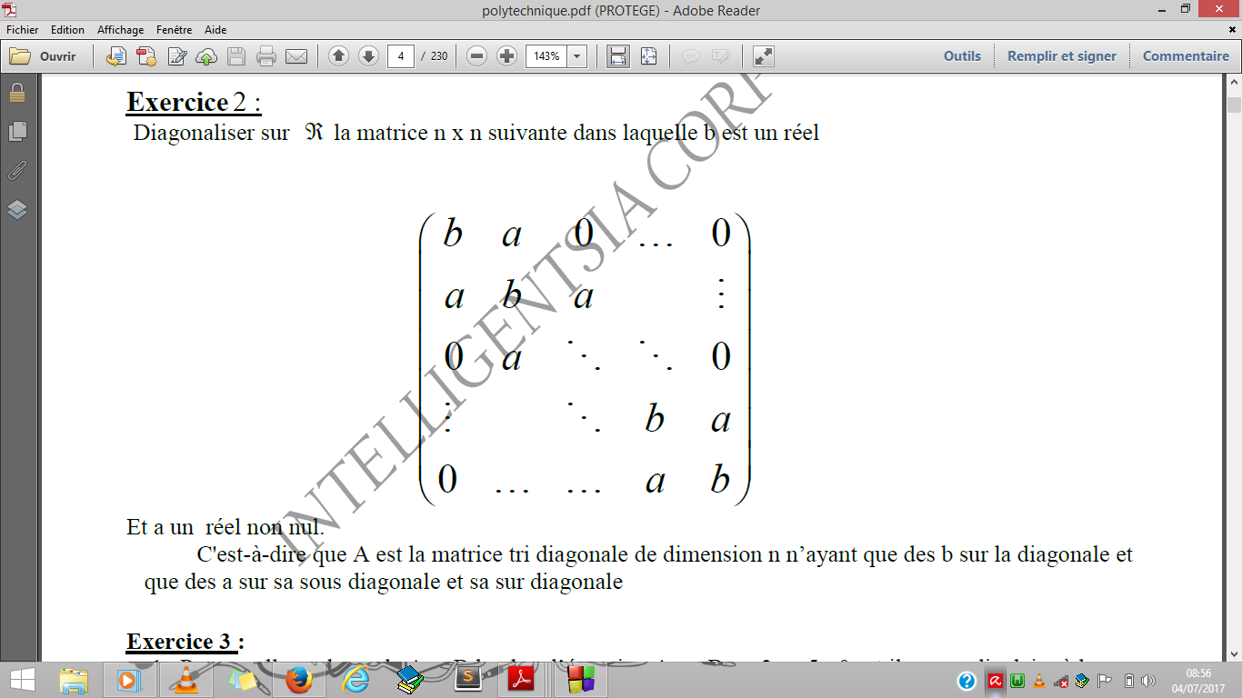Comment diagonaliser une matrice tri-diagonale? par Dr_strange - page 1 ...