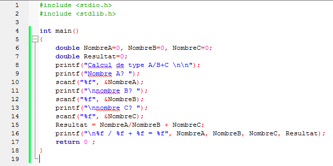 Programme de calcul avec variables type double par Cathy672 - page 1 ...