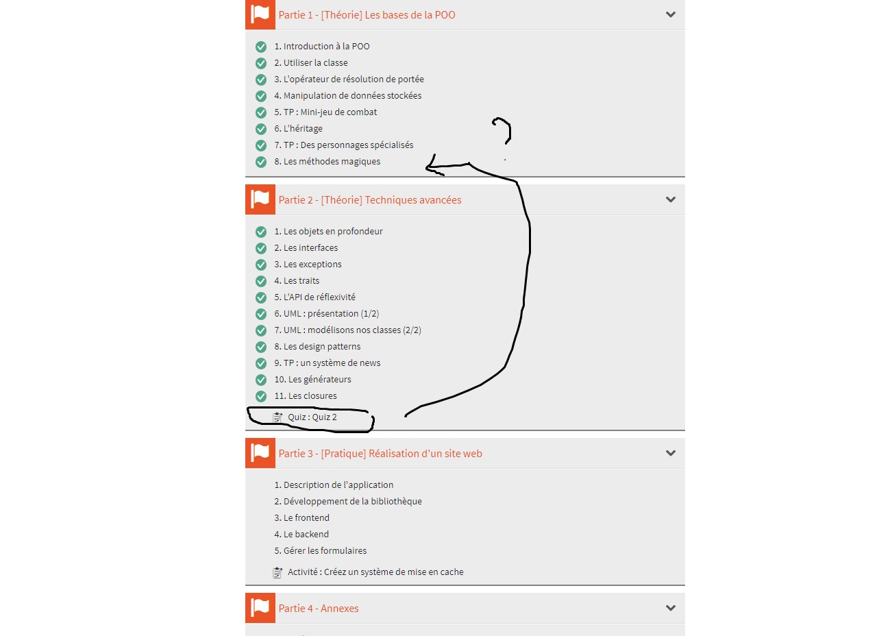 [ERREUR] Programmez en orienté objet en PHP - Quizz?? par 1nsan3 - page 1 - OpenClassrooms