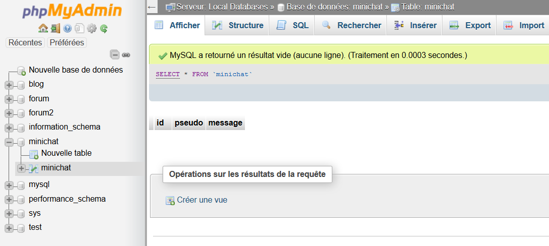 Tp mini chat messages ne s'affichent pas par LajebSopikl - page 1 ...