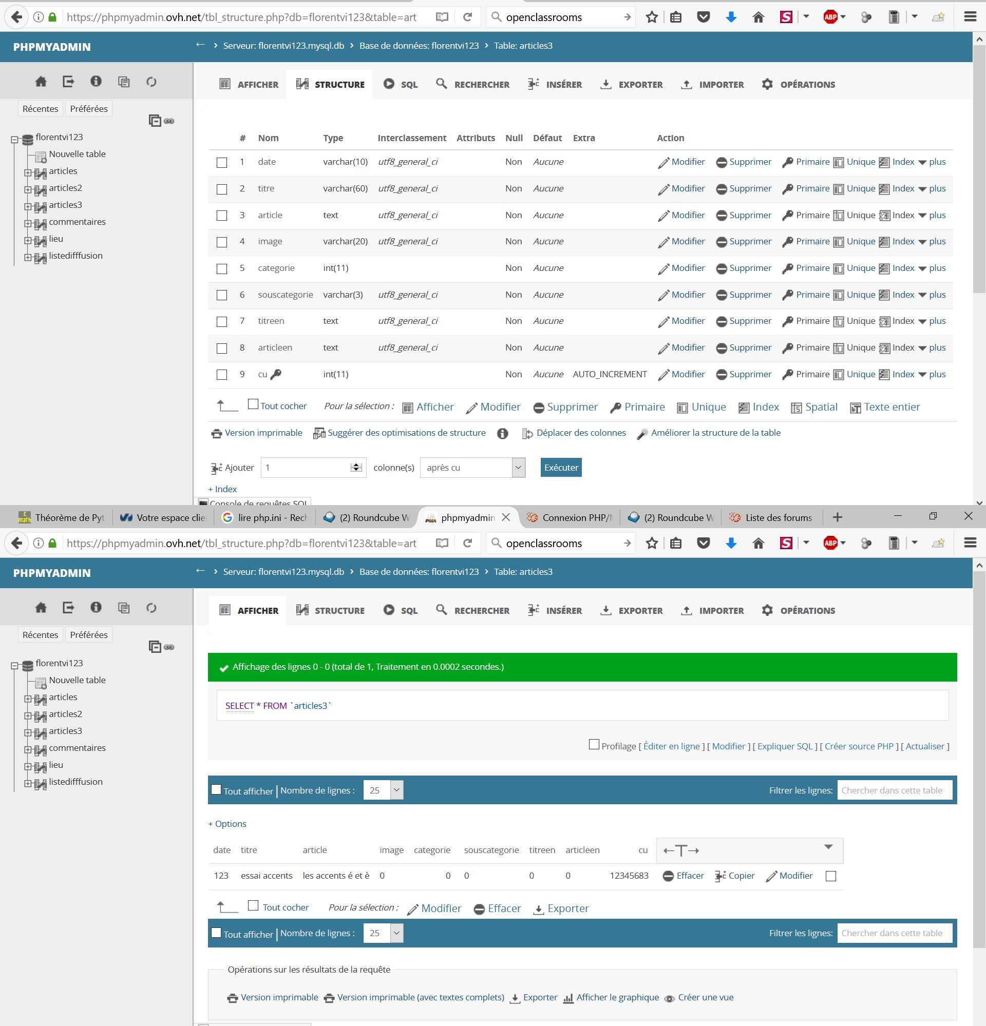 Connexion PHP/MySql et encodage des caractères - Les caractères ... Connexion PHP/MySql et encodage des caractères - Les caractères ...