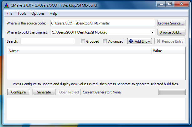 Résolu Cmake Problème De Compilation De La Sfml Error In Configuration Process Project