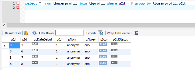 Requete SQL avec group by - problème d'affichage par Greg1707 - page 1 - OpenClassrooms
