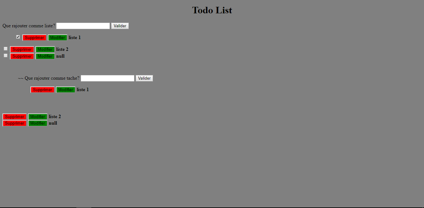 Todo List en Node JS par Le Louvierois - page 1 - OpenClassrooms