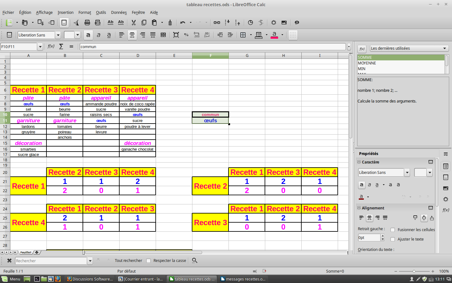 comparaison de colonnes dans un tableau par LaurentG37 - page 1 ...